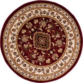 Flair Rugs, Kusový koberec Sincerity Royale Sherborne Red kruh, 133x133 (průměr) kruh, červená, kancelář