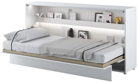 Casarredo Výklopná postel 90 REBECCA bílá lesk/bílá mat