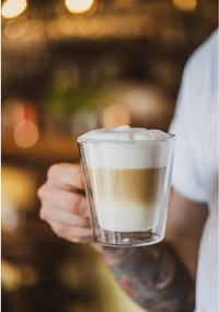 Dvoustěnné skleněné hrnky na cappuccino v sadě 2 ks 350 ml – Vialli Design
