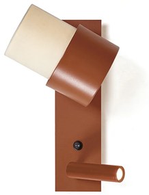 Moderní nástěnná lampička ke čtení Kan Wall Reader Vertical Barva svítidla: Terracotta, Dekor: Cotonet písčitý