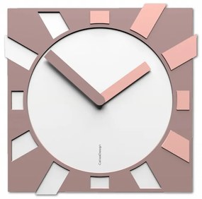 Designové hodiny 10-023 CalleaDesign Jap-O 38cm (více barevných variant) Barva broskvová světlá-22