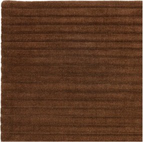 Tmavě hnědý ručně tkaný vlněný koberec 160x230 cm – Asiatic Carpets