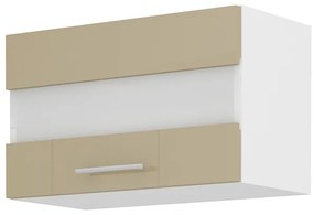 Horní kuchyňská skříňka Lavera 60 GUS36 1F (bílá + lesk cappucino). 1032390
