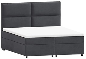 Šedá boxspring postel s úložným prostorem 180x200 cm Rico – Ropez
