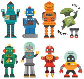 Petit Collage Magnetická hra Roboti