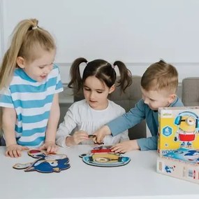 Trefl - Puzzle - Dřevěné obrysové puzzle Mimoni: Šílený Mimoň / 50 díl