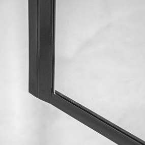 Roltechnik Outlet Jednokřídlé sprchové dveře BADEN BLACK I pro instalaci do niky Varianta: šířka: 90 cm, orientace: Univerzální - (BADEN BLACK I/90 - 4000859), Barva profilů a typ výplně: profily: černá (elox), výplň: transparent