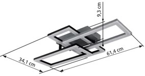 Globo 67328-24O - LED Stropní svítidlo SAPENA LED/24W/230V