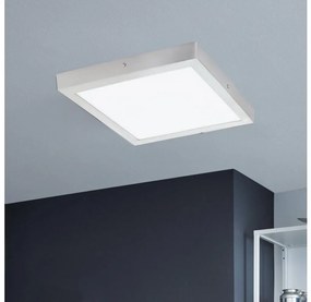 Eglo | Eglo 97265 - LED Stropní svítidlo FUEVA 1 1xLED/25W/230V stříbrná hranatý | EG97265