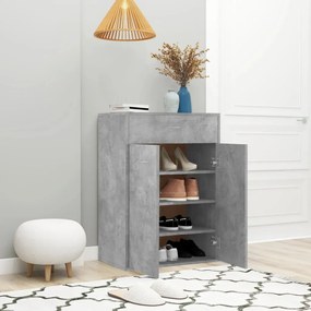 vidaXL Marketos Botník betonově šedý 60 x 35 x 84 cm kompozitní dřevo