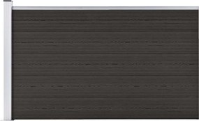 Plotový dílec WPC 175 x 105 cm černý 148976
