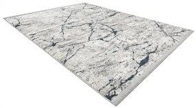 Moderní koberec TULS strukturální, střapce 51320 Mramor slonová kost velikost 180x270 cm | krásné koberce cz