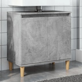 Skříňka Pod Umyvadlo Betonově Šedá 58X33X60 Cm Kompozitní Dřevo