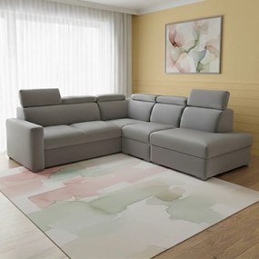 Sedací souprava PEDRO L | 250x265 cm | rozkládací + 2x úložný prostor | polohovatelné záhlavníky | VÝBĚR TKANIN