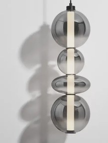 LED stmívatelné černo-šedé designové svítidlo Bally