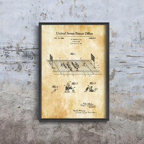 Retro plakát Retro plakát Fotbal Rubino patent USA