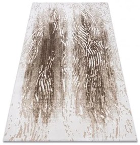 koberec AKRYL USKUP Dřevo 9482 krémový / hnědý velikost 100x300 cm | krásné koberce cz