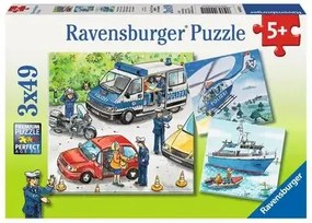 Ravensburger Policie zasahuje / 3x49 dílků / od 5 let