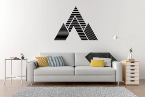 Lepy.cz Samolepka na zeď Pyramidy - pruhy Velikost (šířka x výška): 85x65cm, Barevná varianta: Bílá