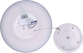 LED stropní světlo odolné vůči vlhkosti WO826 - průměr 30 cm, bílá