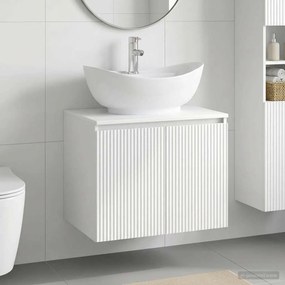 Sada koupelnového nábytku Bílá s vysokým leskem 3404344