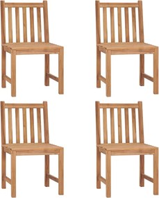 Zahradní židle s poduškami 4 ks masivní teak 3073097