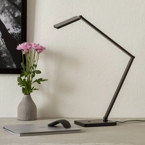 Nastavitelná LED stolní lampa Linus, černá