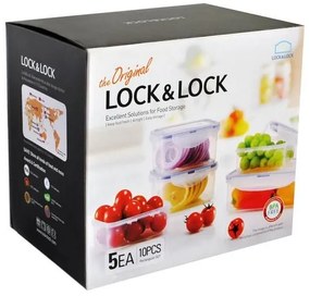 Sada potravinových dóz Lock&Lock HPL806S5 5ks