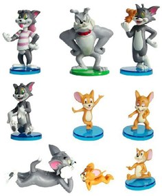 Figurky Tom a Jerry 9 ks