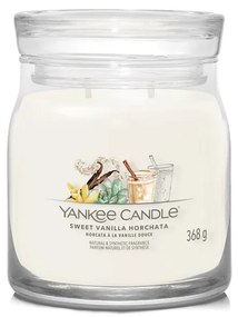 Yankee Candle vonná svíčka Signature ve skle střední Sweet Vanilla Horchata 368g