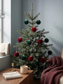 Sinsay - Sada vánočních koulí se sametovou úpravou 12 pack - vícebarevná