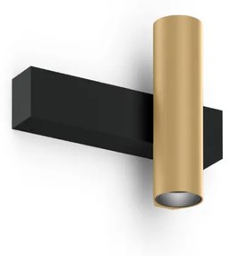 Nástěnné reflektorové svítidlo Ceno Wall Barva: Černá / Šampaňská, Teplota chromatičnosti: 2700 Kelvinů