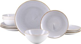 XXXLutz JÍDELNÍ SOUPRAVA Vintage Nature Stein 12dílné Creatable - Online Only nádobí - 007768073203