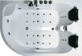 BPS-koupelny Hydromasážní vana HYD-CA631L 180x120 LEVÁ bez ohřevu vody