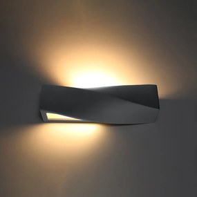Sollux Lighting Nástěnné svítidlo keramické SIGMA šedé
