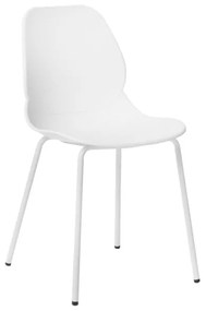 Plastová jídelní židle Lykke bílá