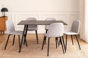 Noela Jídelní stůl s keramickou deskou v dekoru černého mramoru CERAMON 120