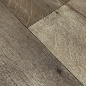 Beauflor, PVC podlaha - lino Texalino Supreme 691 M Valley Oak - dub, na míru, šíře 2m,3m,4m,5m, hnědá, filc, chodba / předsíň