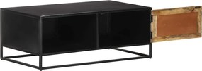 Konferenční stolek 90 x 50 x 35 cm hrubé mangovníkové dřevo 323149