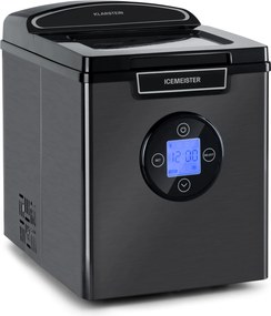 Klarstein Icemeister 2G, výrobník ledu, 12 kg/24 h, LCD displej, nerezová ocel