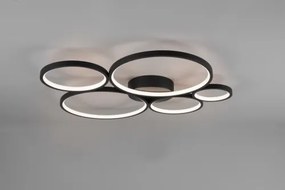 Přisazené LED svítidlo TRIO RONDO 49W 3000K matná černá 3-fázové stmívání 622610532