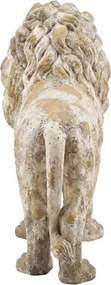 Béžová dekorativní figurka lev v antik stylu - 93*33*78 cm