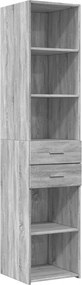 Skříň highboard šedá sonoma 40 x 42,5 x 185 cm kompozitní dřevo 3281446