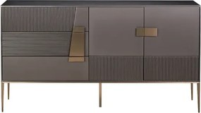 Komoda Stilig ST102 160 cm grafit/zlatá