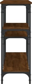 vidaXL Konzolový stolek 160 x 29 x 75 cm kompozitní dřevo [834089] Barva: kouřový dub