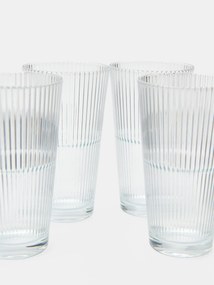 Sinsay - Sada žebrovaných sklenic 4 pack - clear