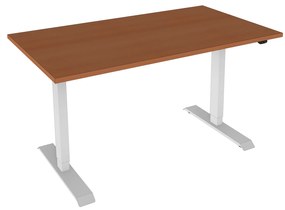 NOBL Dynamic Elektr. nastavitelný polohovací stůl 140x80 Dynamic Dekor stolové desky: třešeň, Barva podnože: bílá