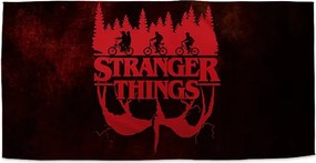 Sablio Ručník Stranger Things Red - 30x50 cm