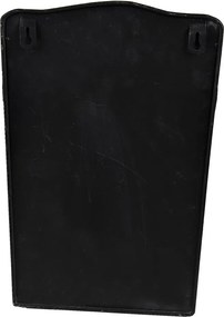 Černá antik poštovní schránka s květy a motýlem Mail - 22*37*33 cm