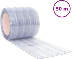 Závěs do dveří průhledný 200 mm x 1,6 mm 50 m PVC 153862